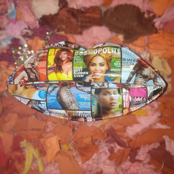 Bags | Magazine Print Purse | Poshmark